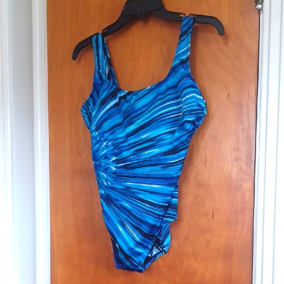 Great Lengths | Swim | Great Lengths Swim Pc Sz1 Blue Multi Stripe ...
